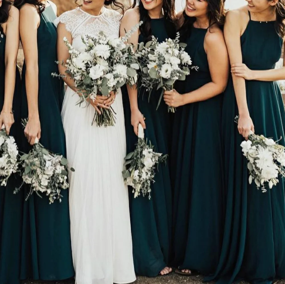 Lulus | Dresses | Lulus Forest Green Maxi Halter Dress | Poshmark